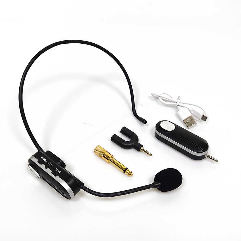 UHF Wireless Headset Microphone for Mic Speakers, 160 ft