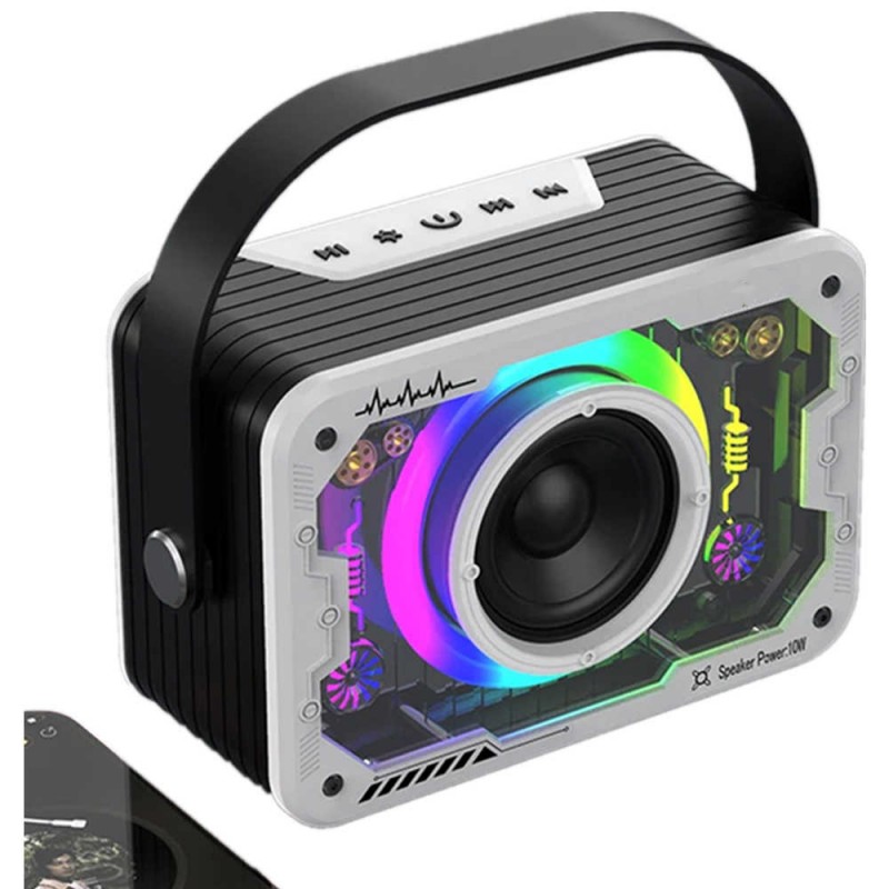 Mini Coluna Boost com Subwoofer Portátil